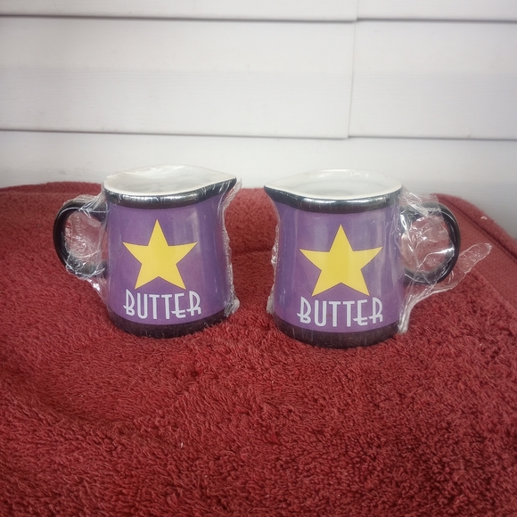 Kitchen | 2 Popcorn Butter Pitchers Purple Black | Poshmark